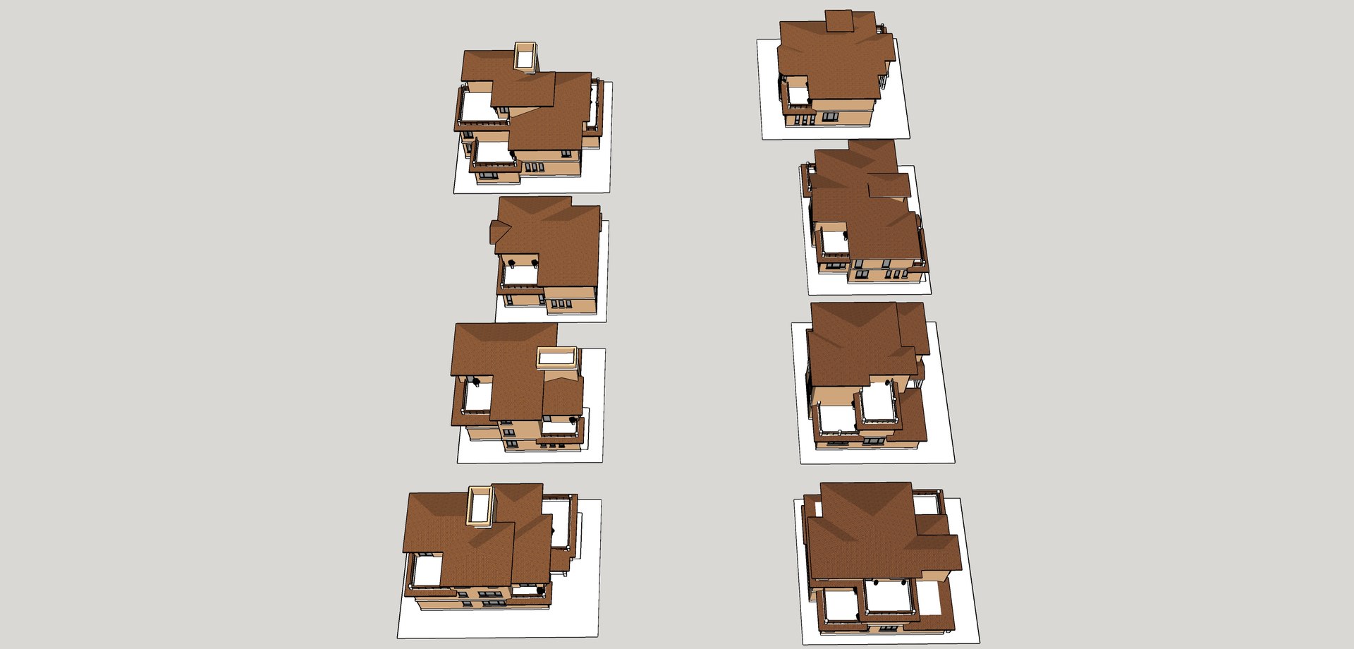 Villas 3D model - TurboSquid 2016151