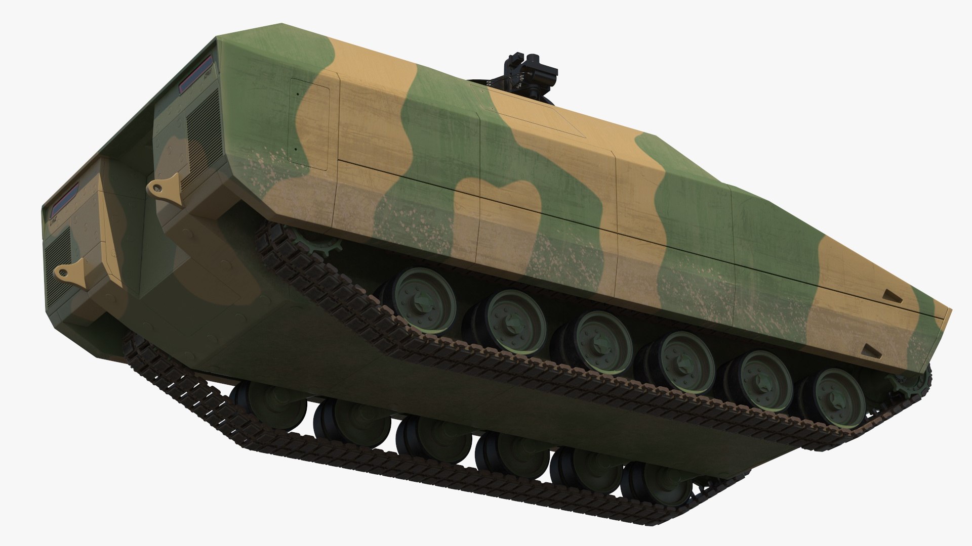 Next Gen Tracked Marine Assault Vehicle With Machine Gun Rigged 3D ...