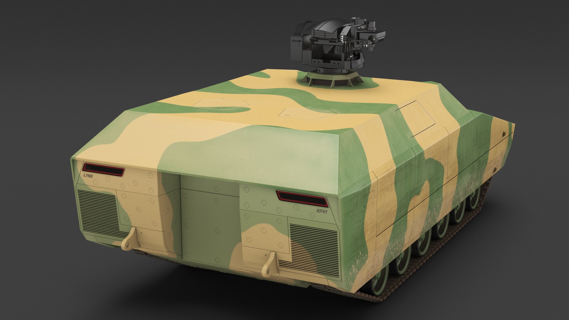 Next Gen Tracked Marine Assault Vehicle With Machine Gun Rigged 3D ...