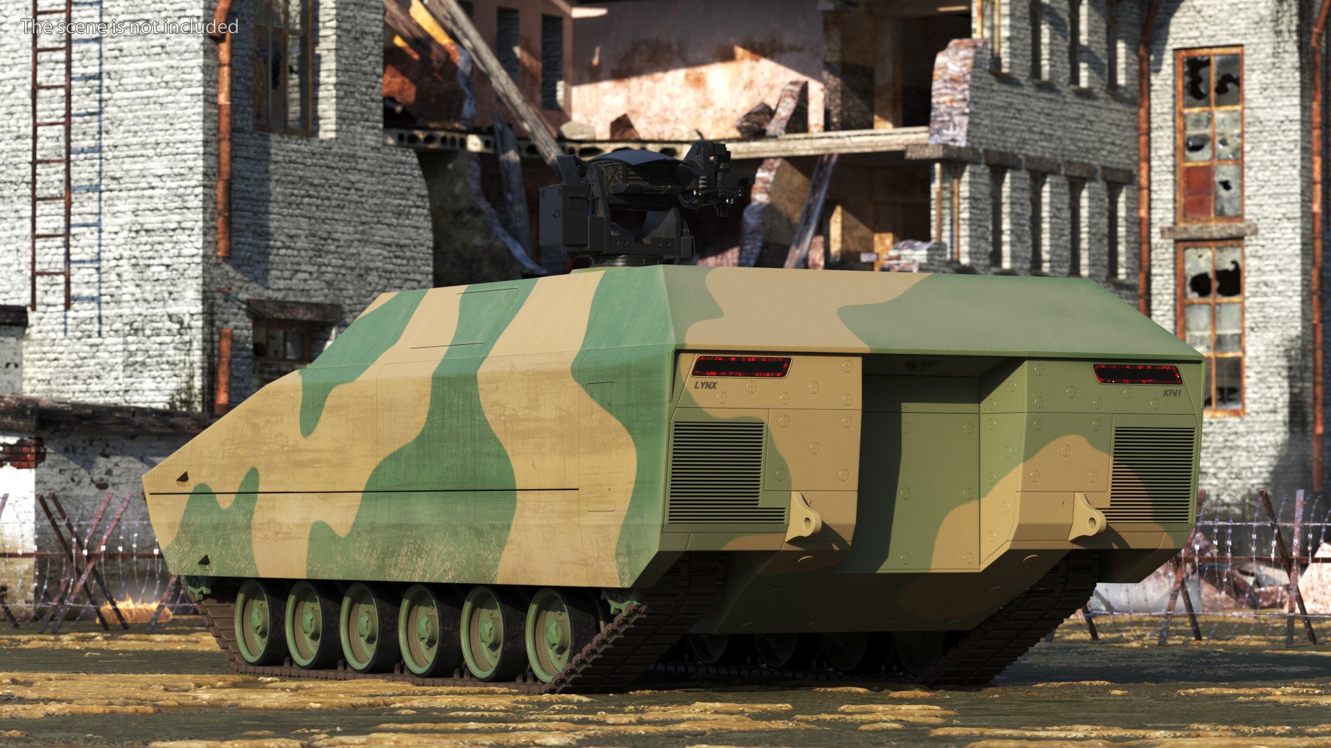 Next Gen Tracked Marine Assault Vehicle With Machine Gun Rigged 3D ...