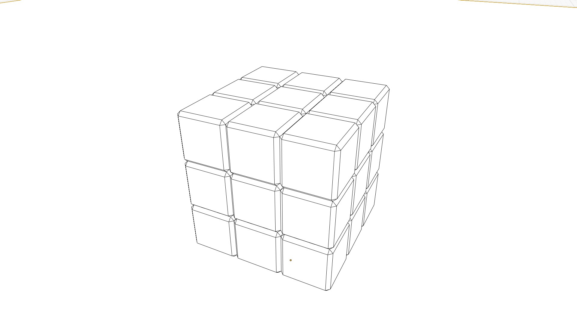 Rubiks Cube Sharp Edges 3D - TurboSquid 2171406
