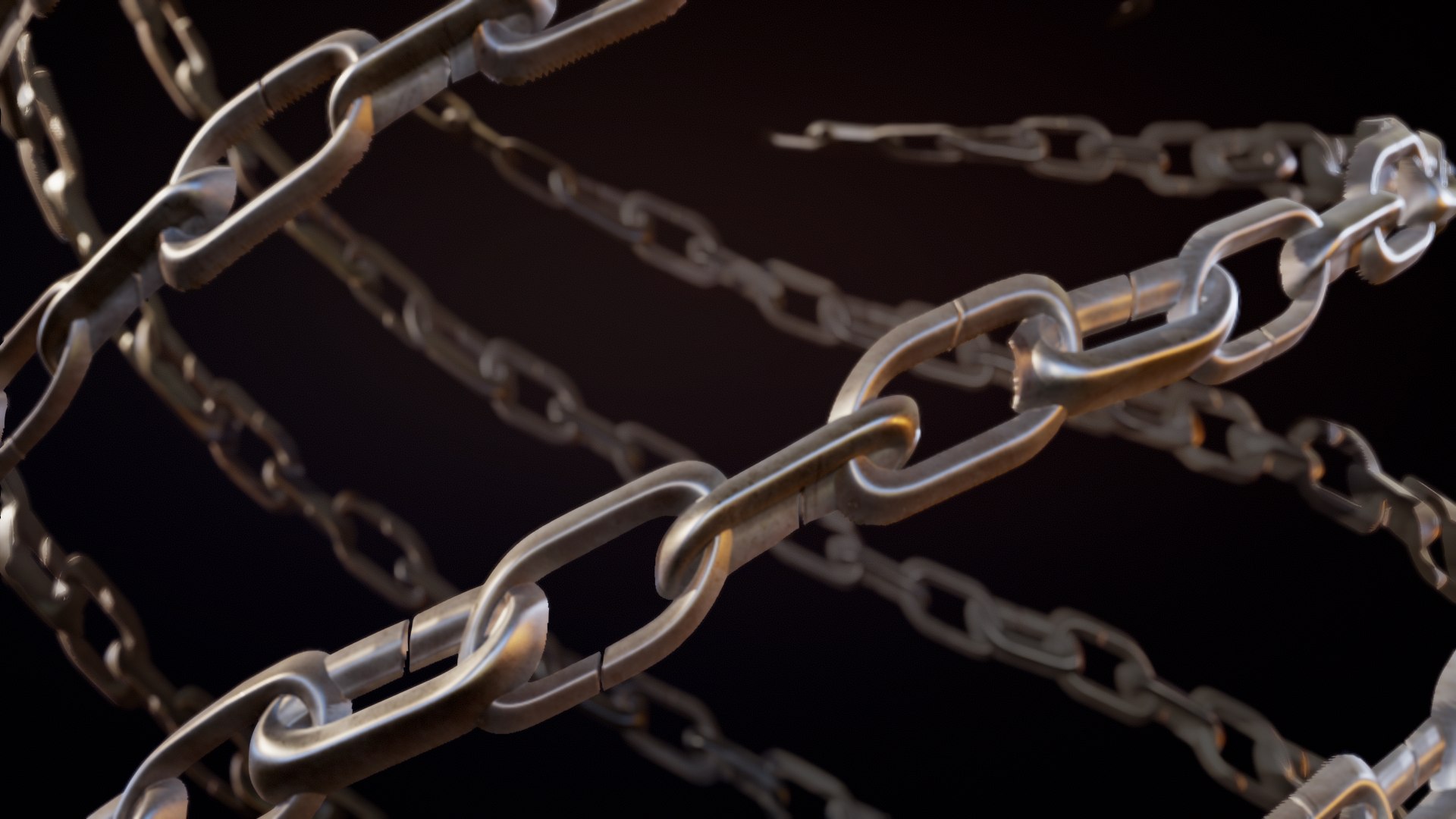 3D Seamless Chain PBR Material Textures - TurboSquid 2342637