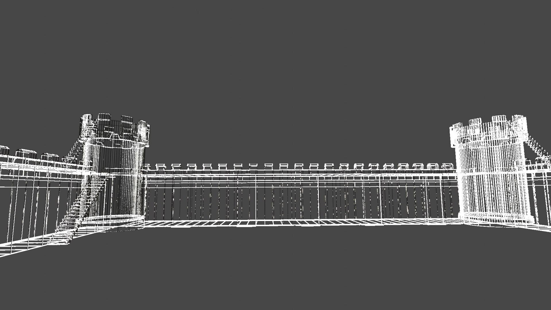 3D Castle Wall - TurboSquid 2064827