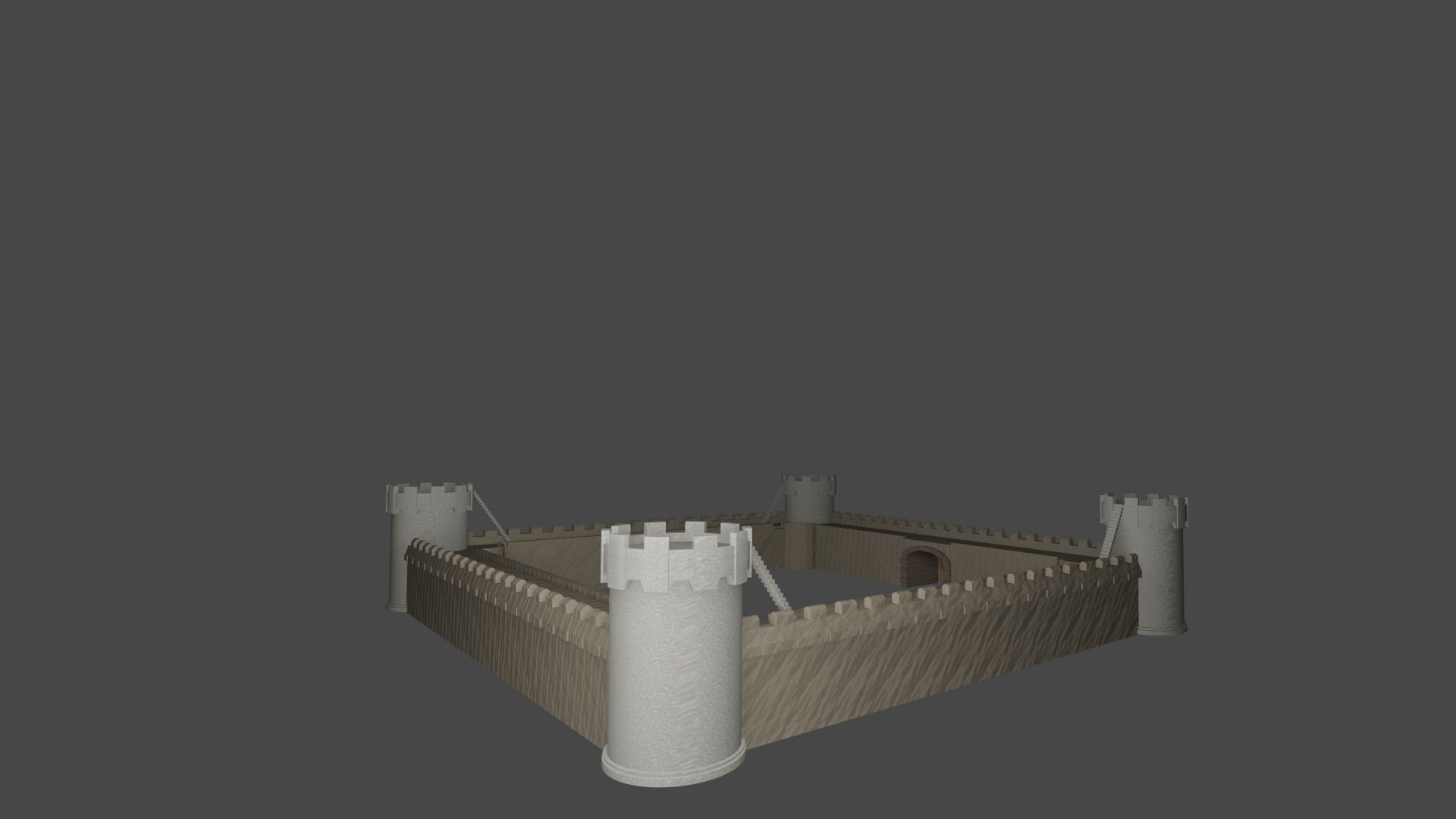 3D Castle Wall - TurboSquid 2064827