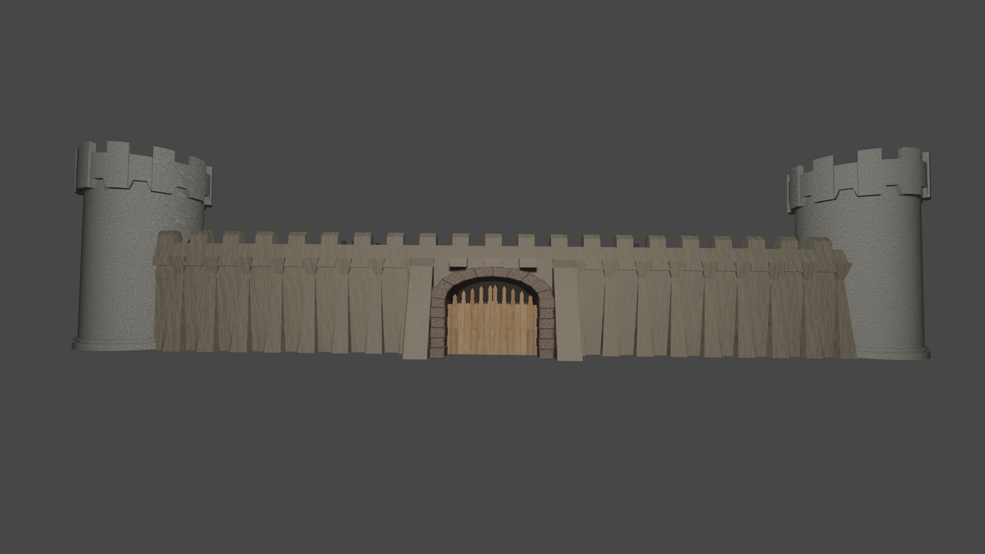 3D Castle Wall - TurboSquid 2064827