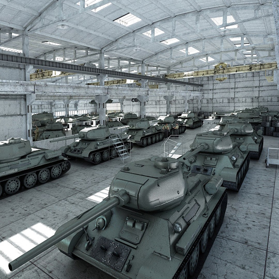 3d Ww Ii Tank Factory