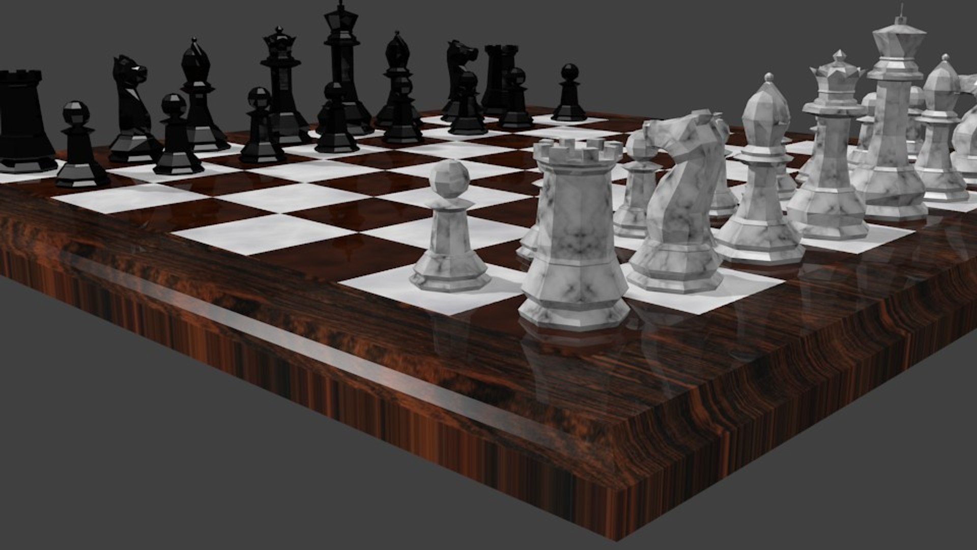 Chess Set 3d Blend