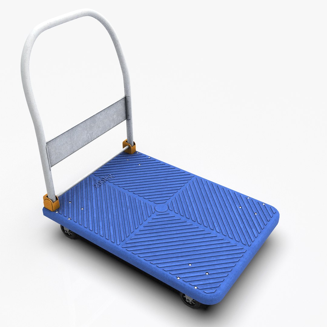 3D Cart Platform Truck model - TurboSquid 2033614