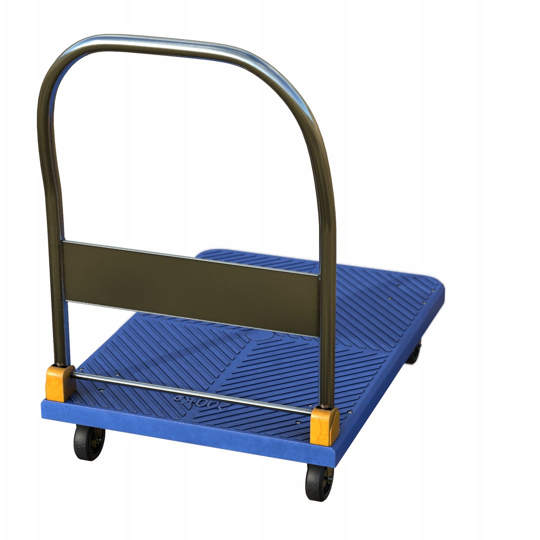 3D Cart Platform Truck Model - TurboSquid 2033614