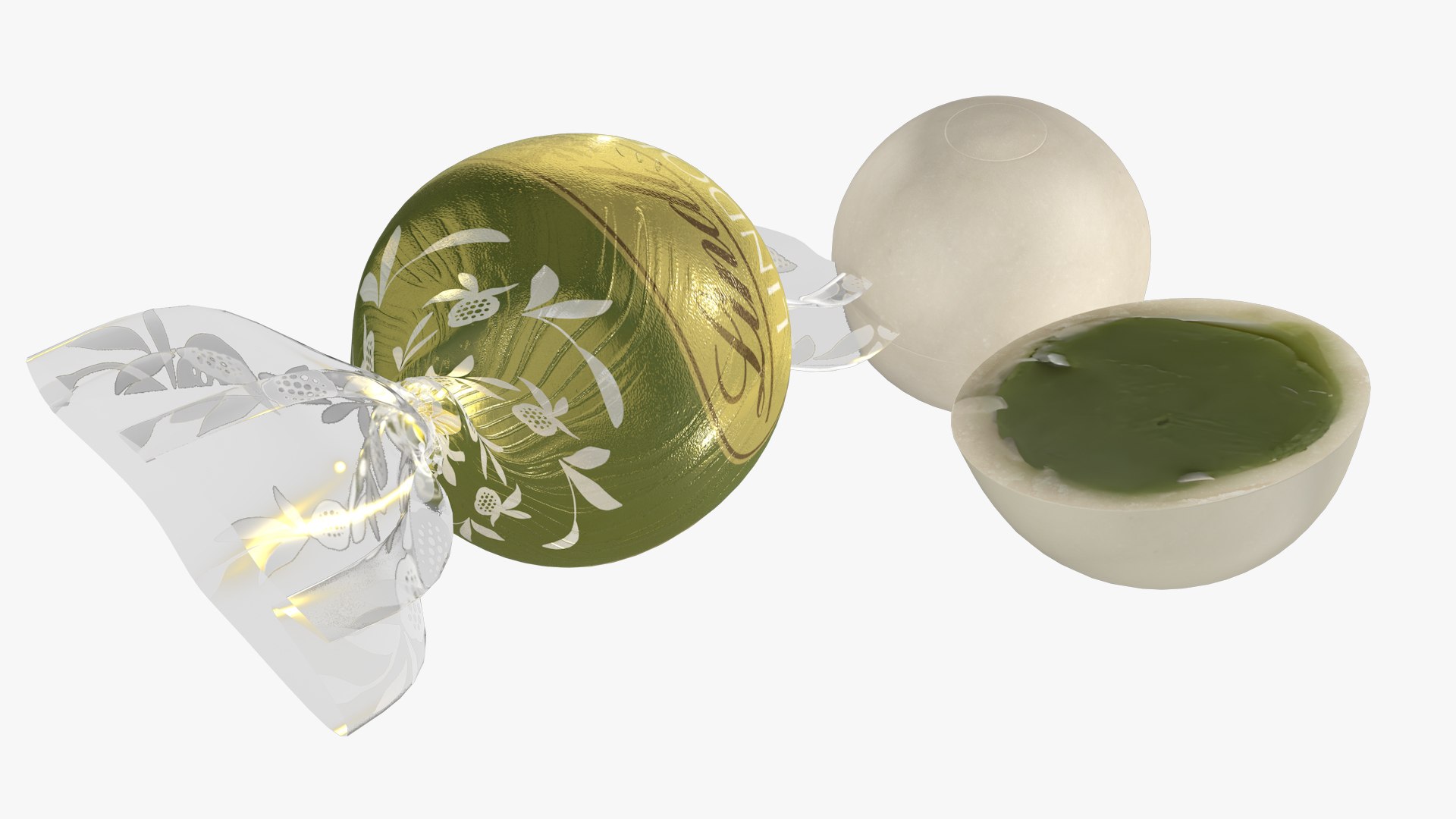 Lindt LINDOR Matcha White Chocolate 3D Model - TurboSquid 2358381