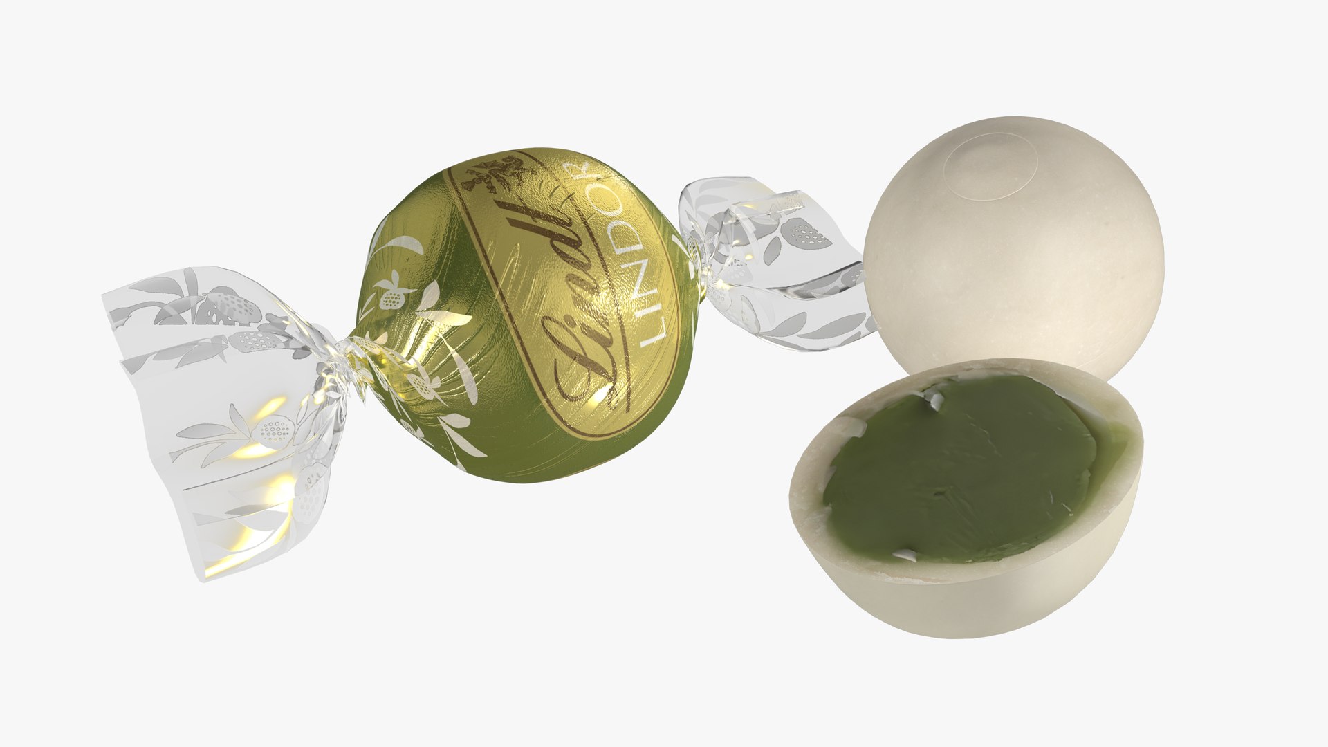 Lindt LINDOR Matcha White Chocolate 3D Model - TurboSquid 2358381
