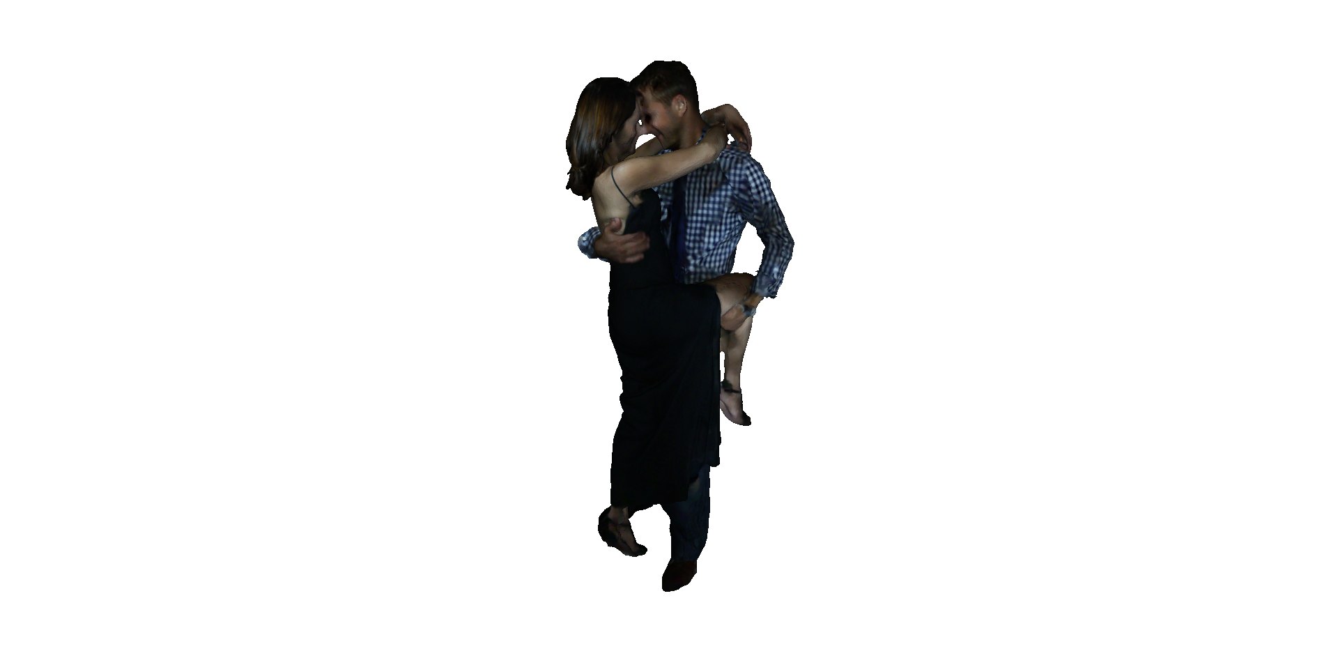 3d obj couple dancing