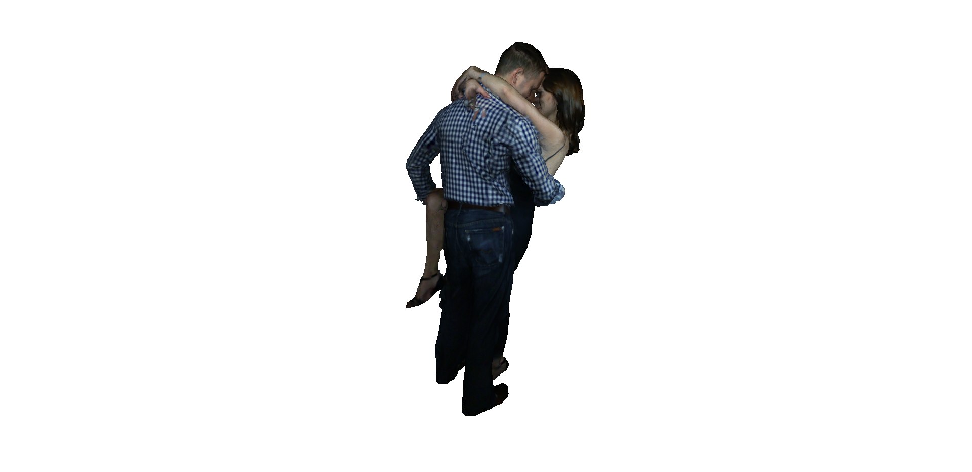 3d obj couple dancing