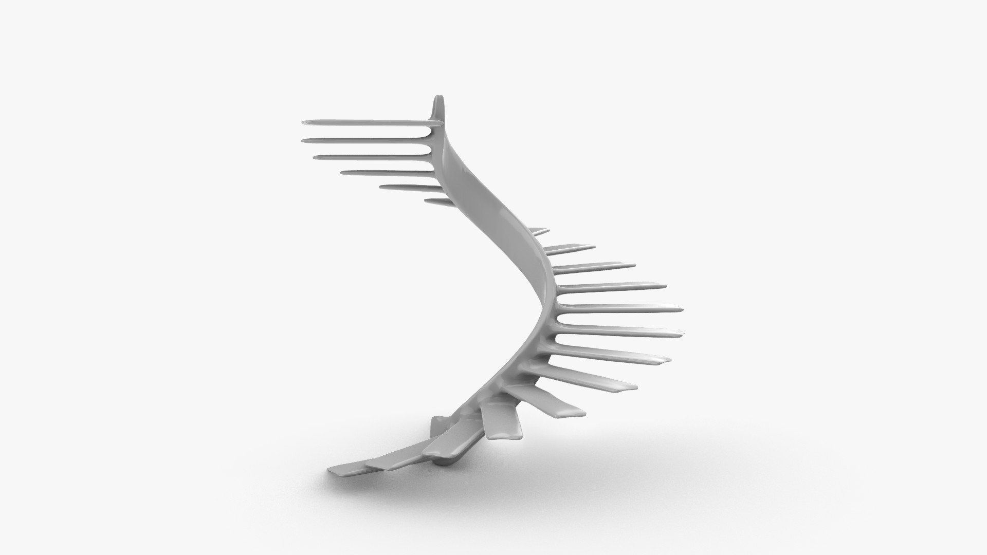 Smooth Organic Stairs 3D - TurboSquid 2374624