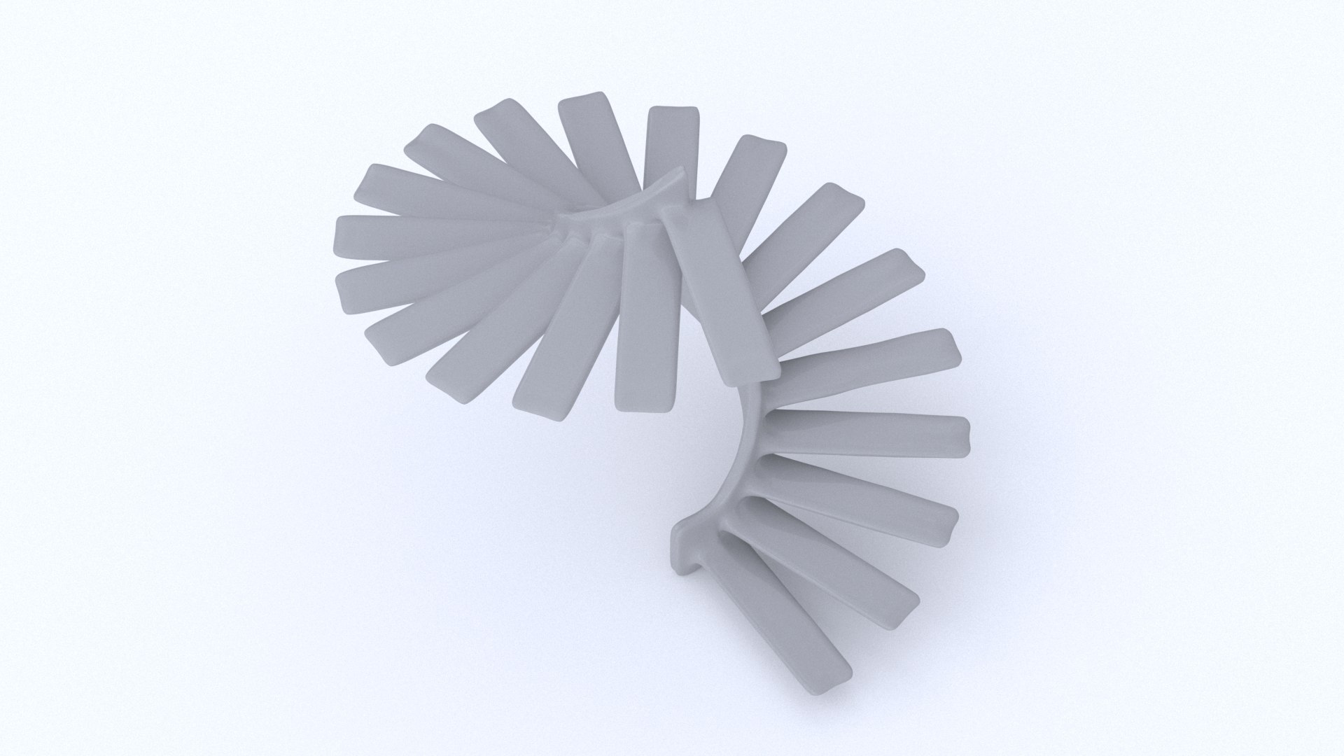 Smooth Organic Stairs 3D - TurboSquid 2374624