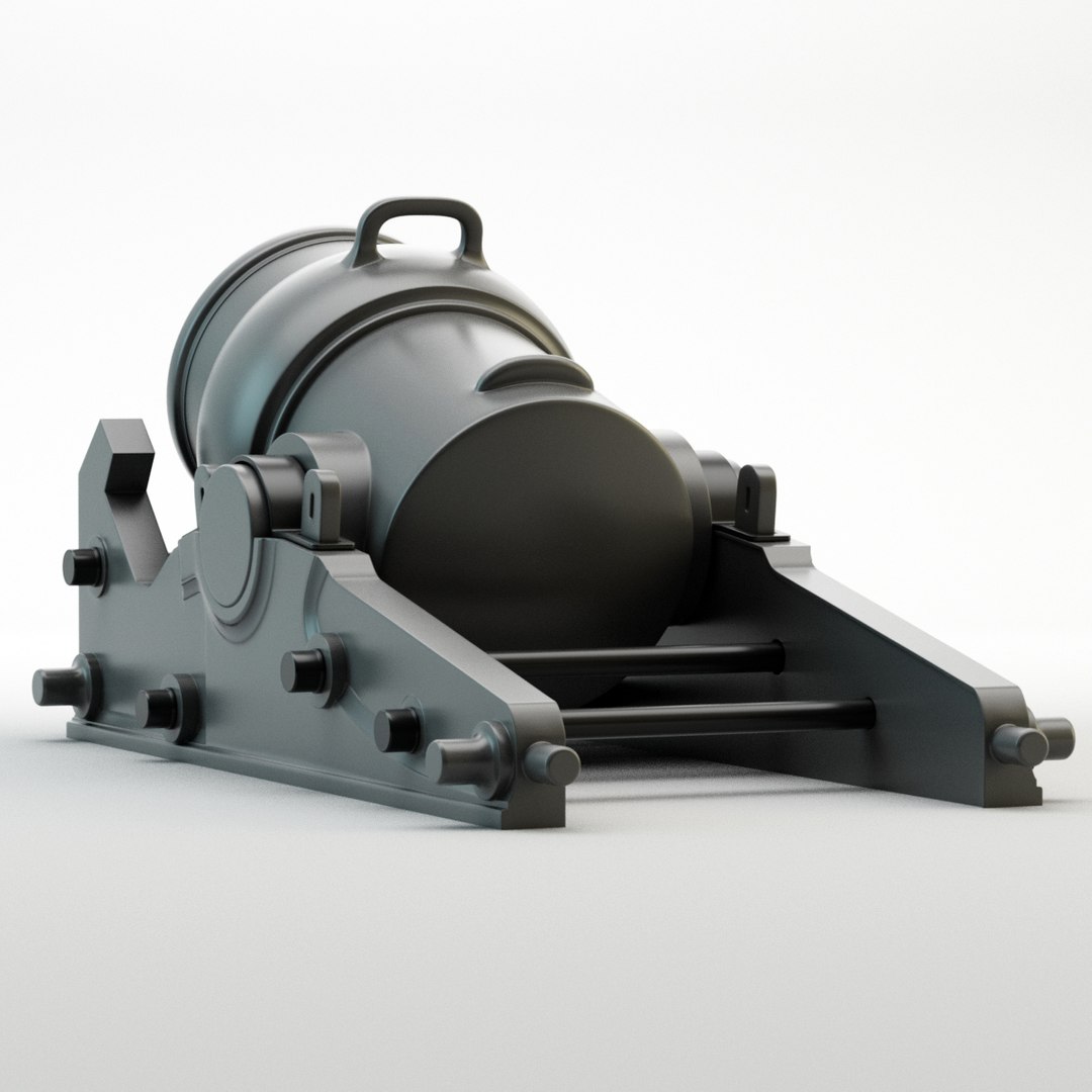 3d Model Spanish Mortar