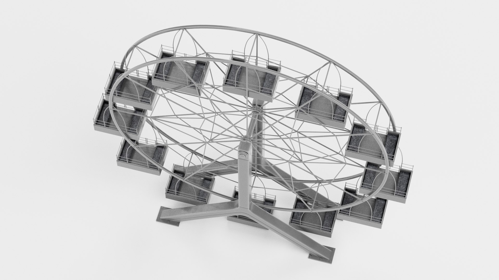 3D Ferris Wheel - TurboSquid 1658131