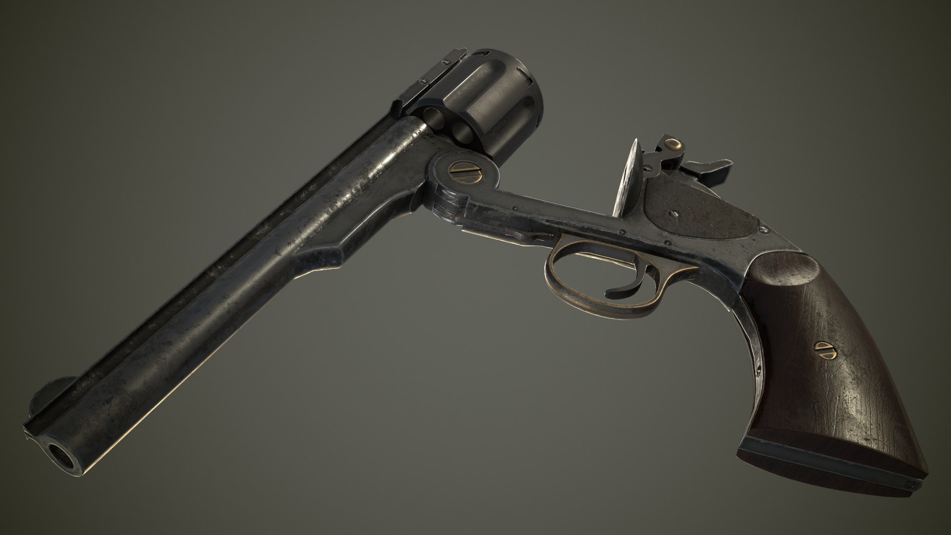 3D Schofield Revolver Model - TurboSquid 1465881