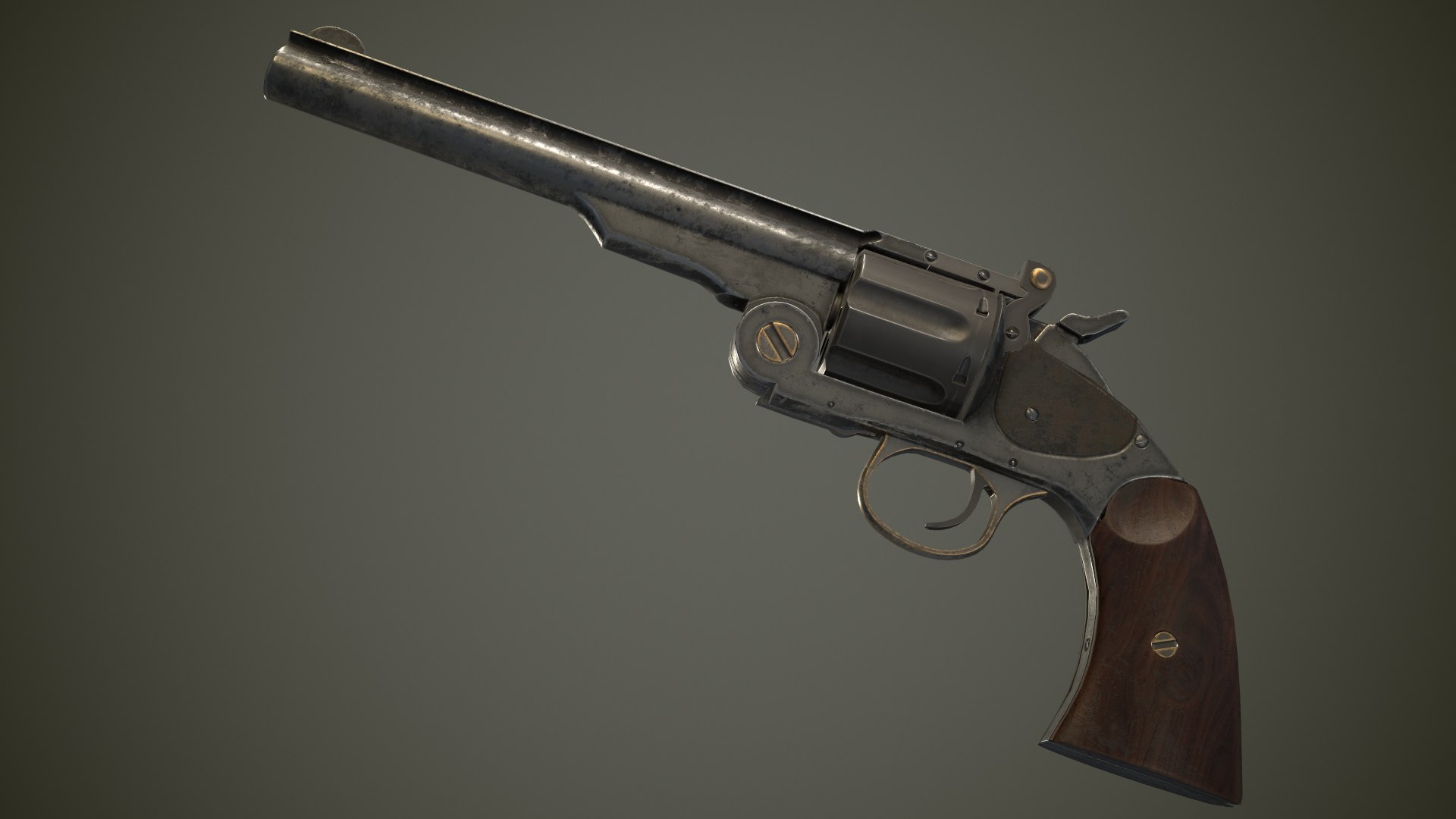 3D Schofield Revolver Model - TurboSquid 1465881