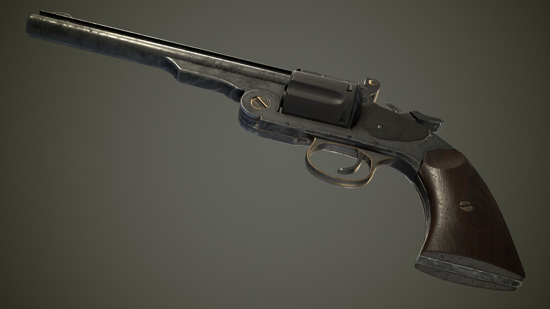 3D Schofield Revolver Model - TurboSquid 1465881