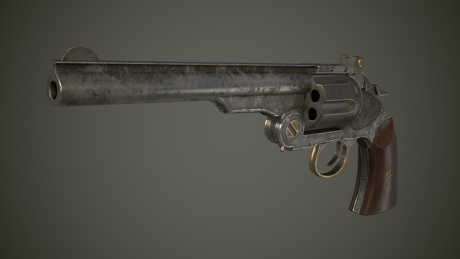 3D Schofield Revolver Model - TurboSquid 1465881