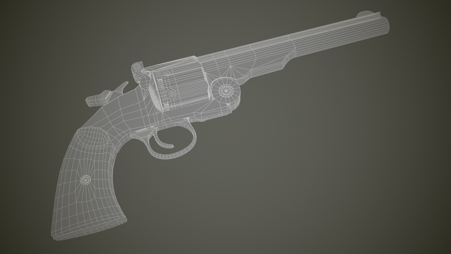 3D Schofield Revolver Model - TurboSquid 1465881