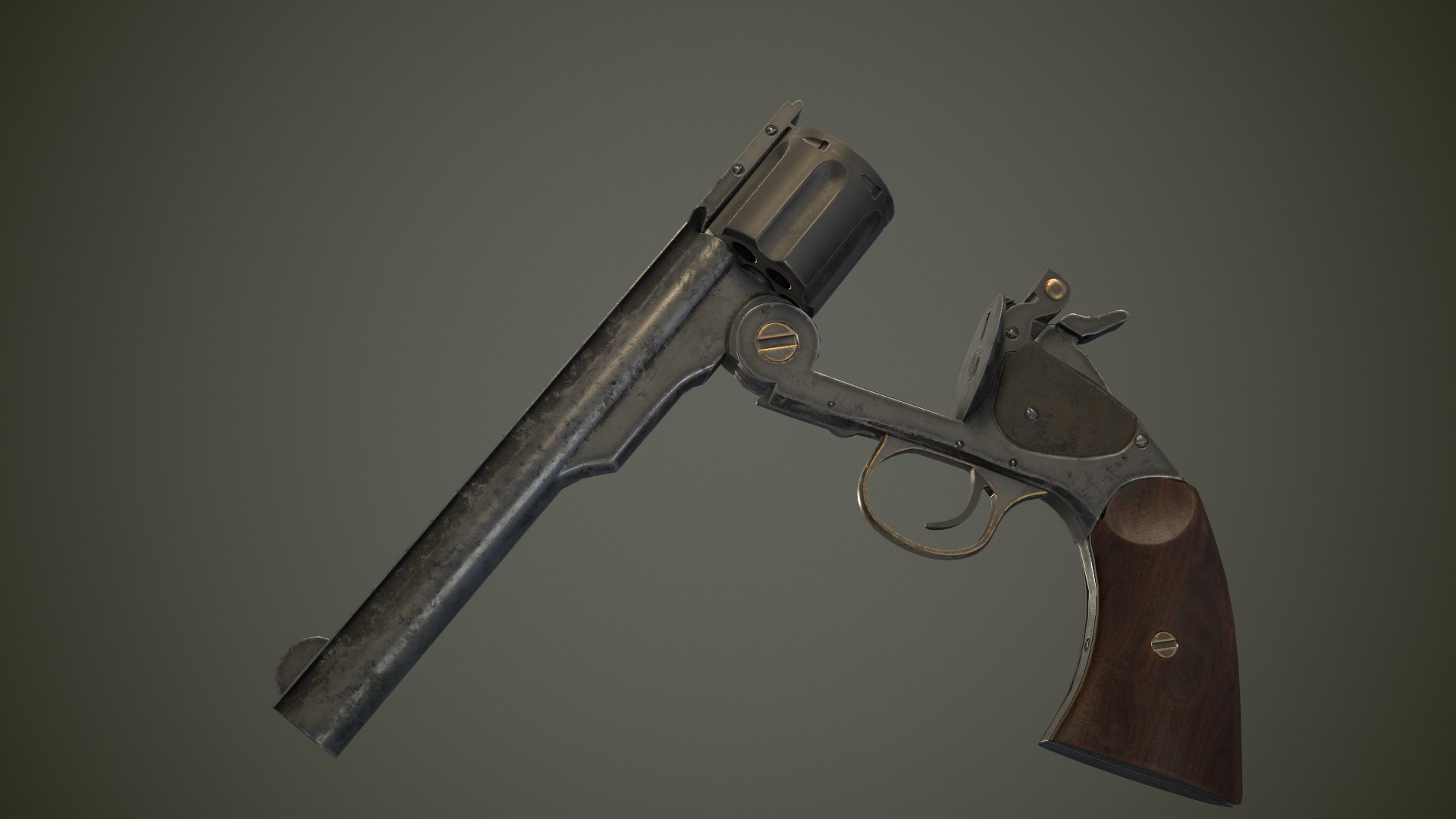 3D Schofield Revolver Model - TurboSquid 1465881