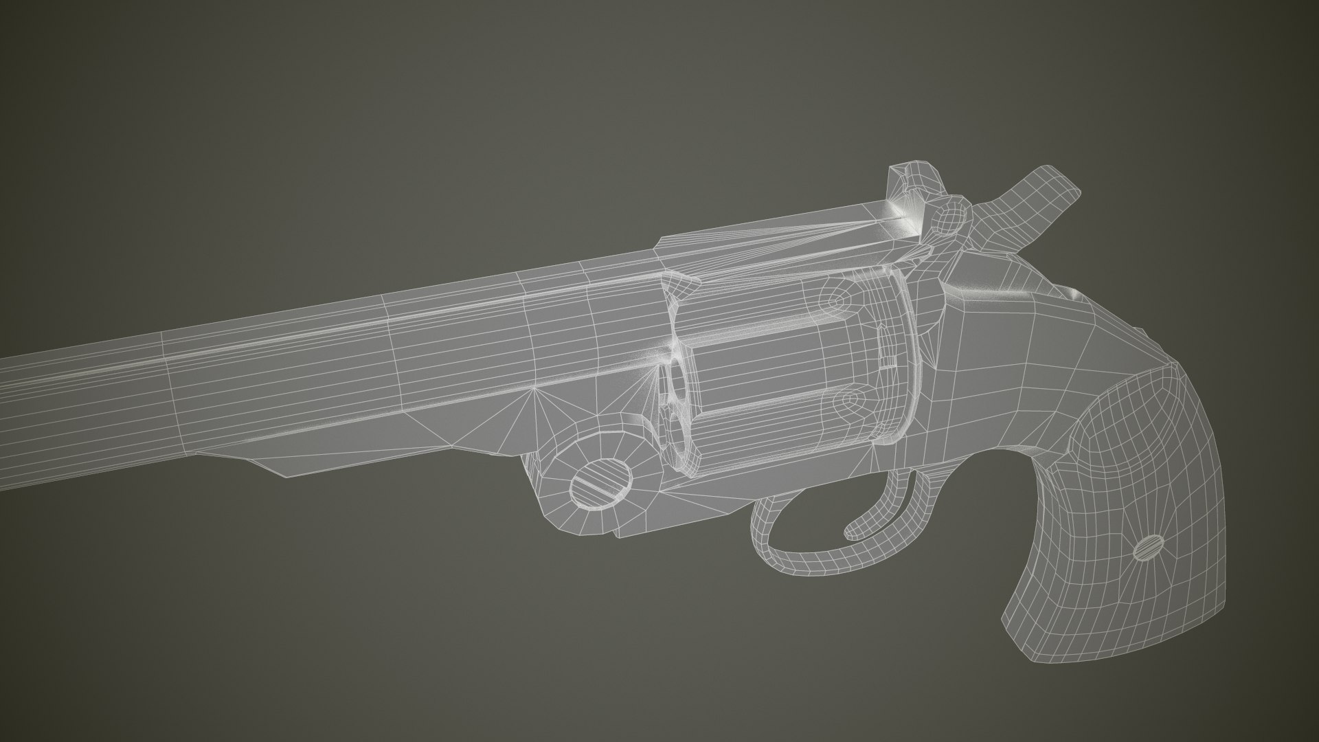 3D Schofield Revolver Model - TurboSquid 1465881