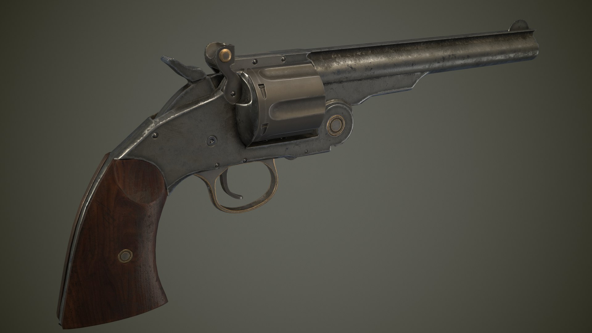 3D Schofield Revolver Model - TurboSquid 1465881