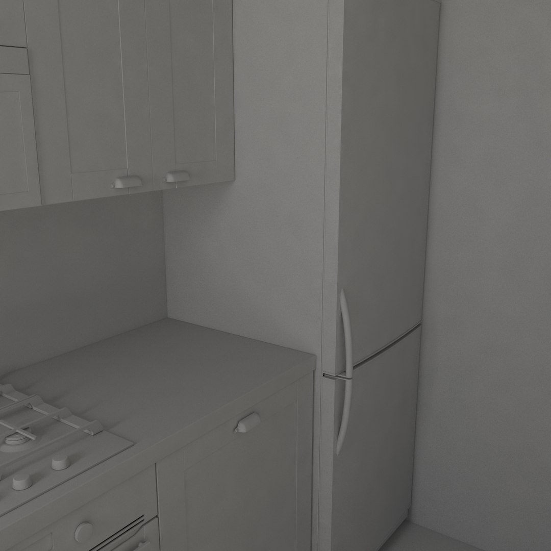 3d Max Interior Home Kitchen Scene