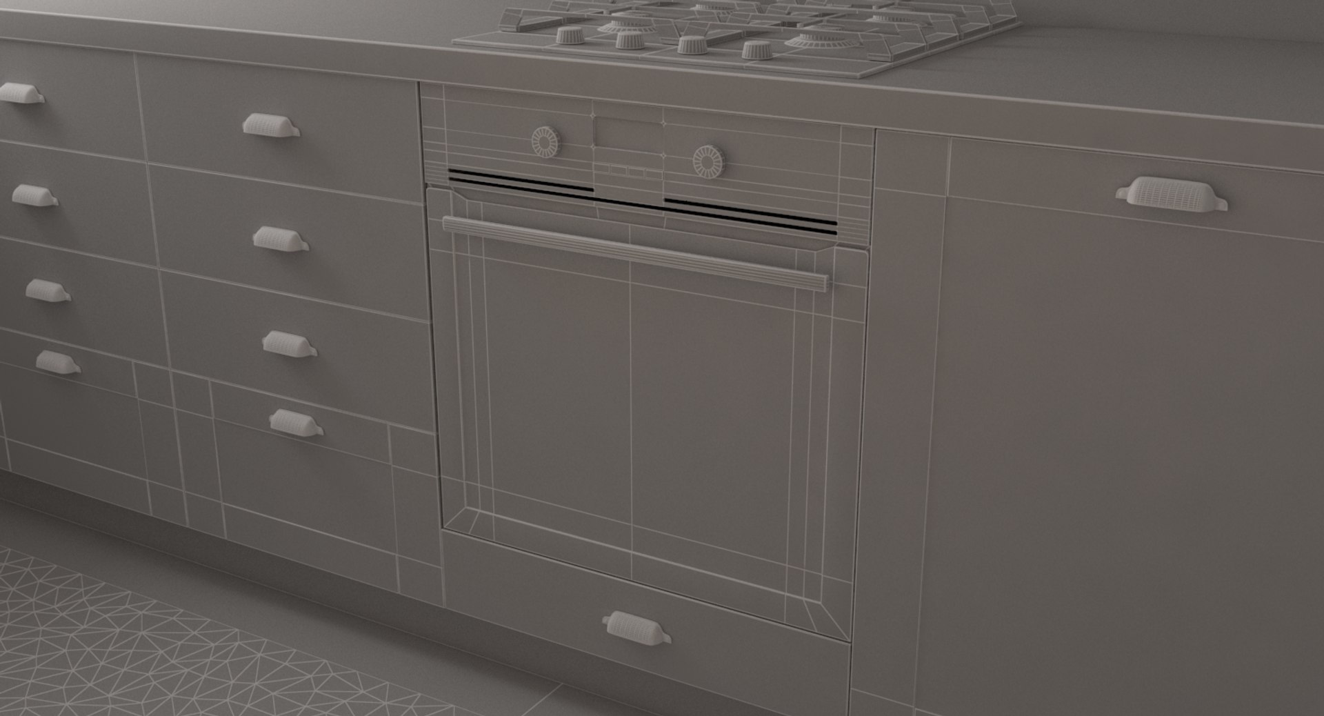 3d Max Interior Home Kitchen Scene