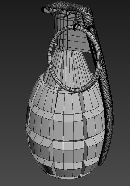 3d model f1 grenade