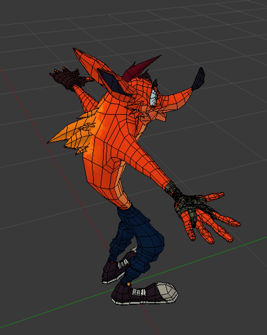 Free 3D Crash Bandicoot Polys - TurboSquid 1349631