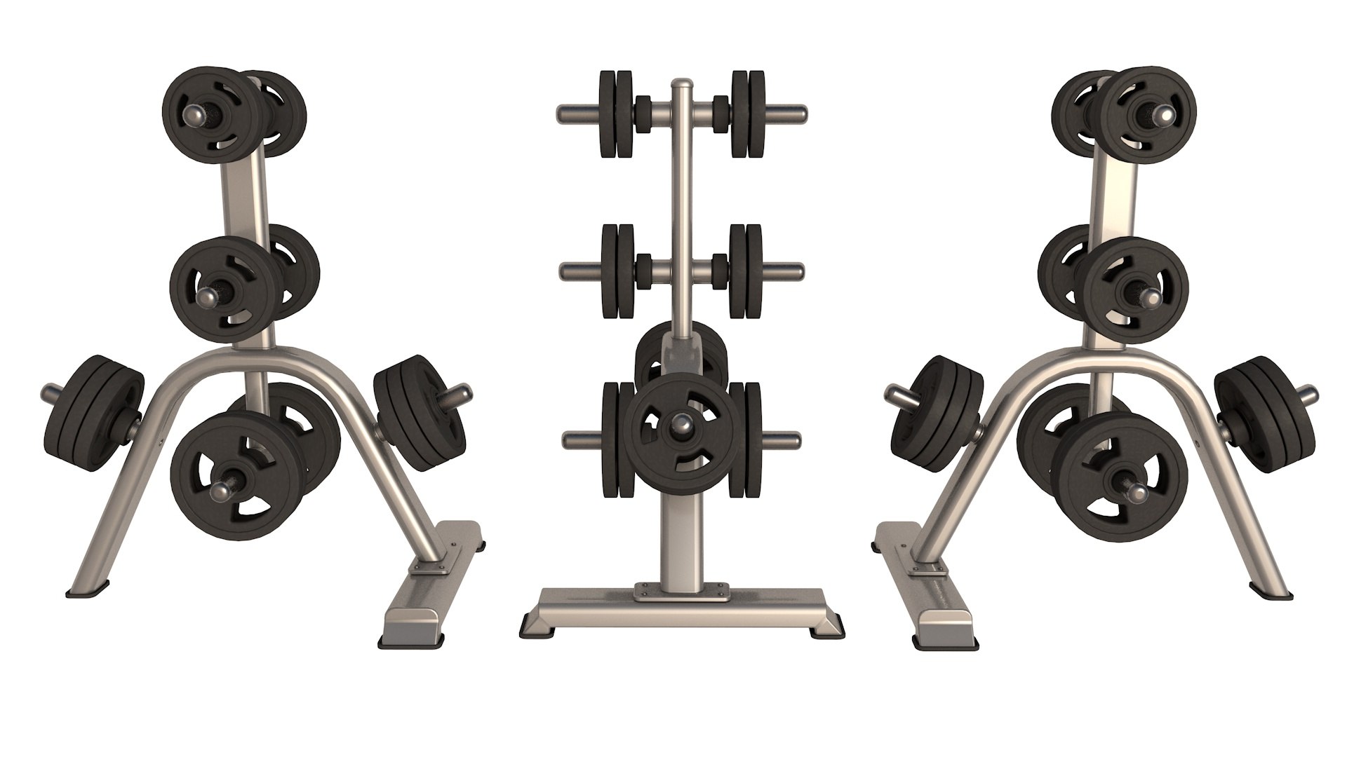 3D Weight Plates Rack Model - TurboSquid 1860739