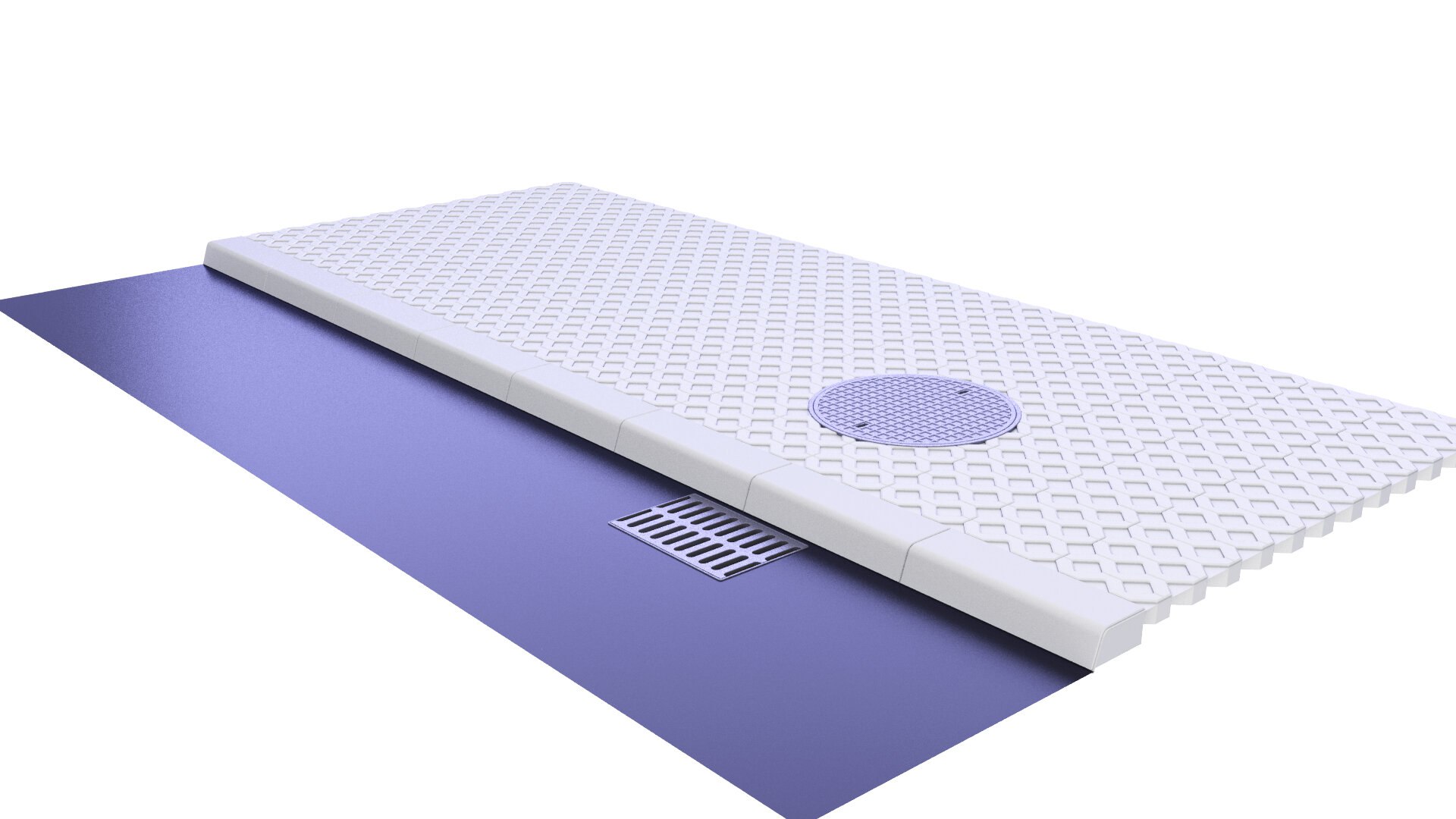 Concrete Openwork Slab Pavement 10 3D - TurboSquid 2096870