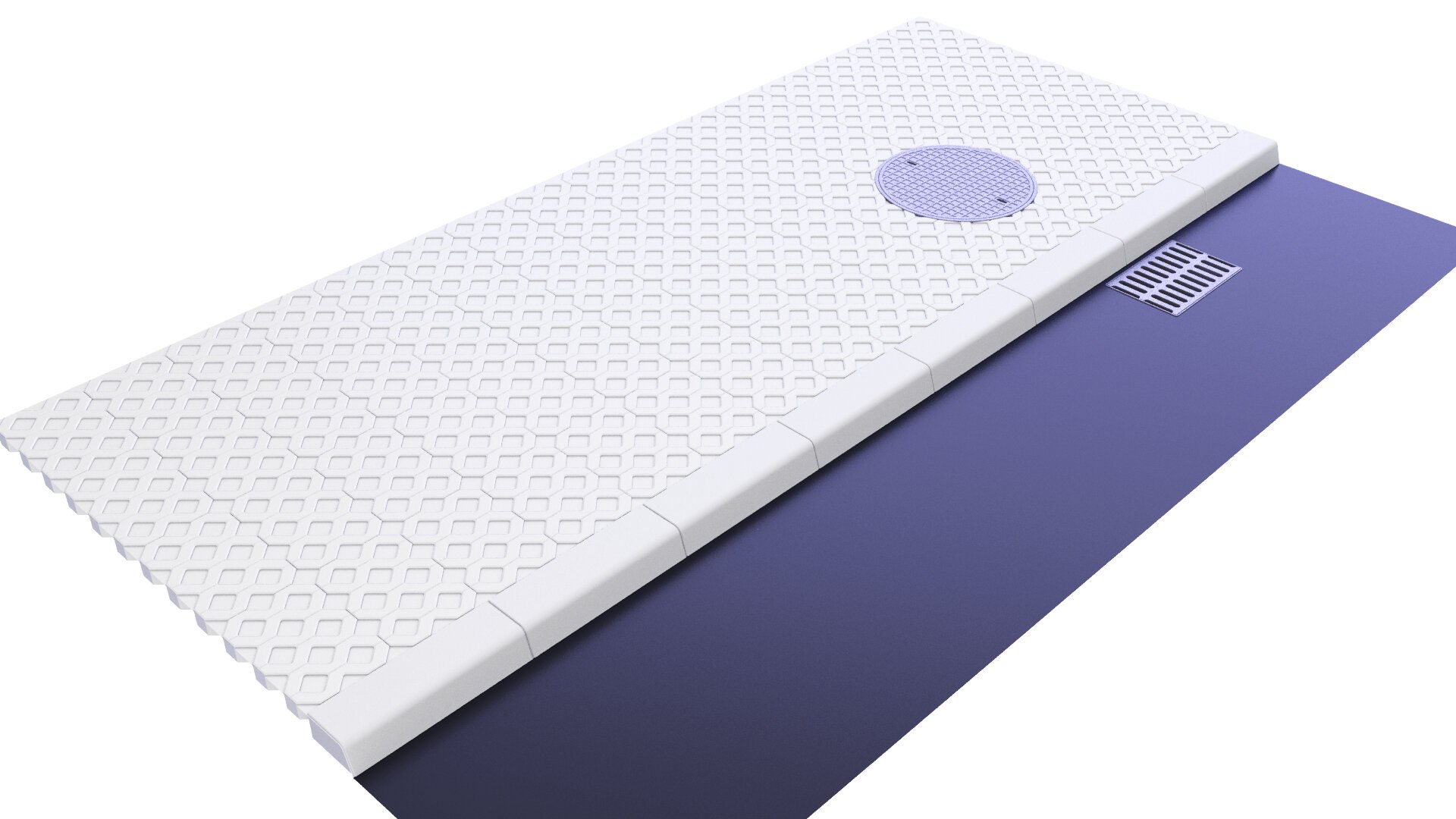 Concrete Openwork Slab Pavement 10 3D - TurboSquid 2096870