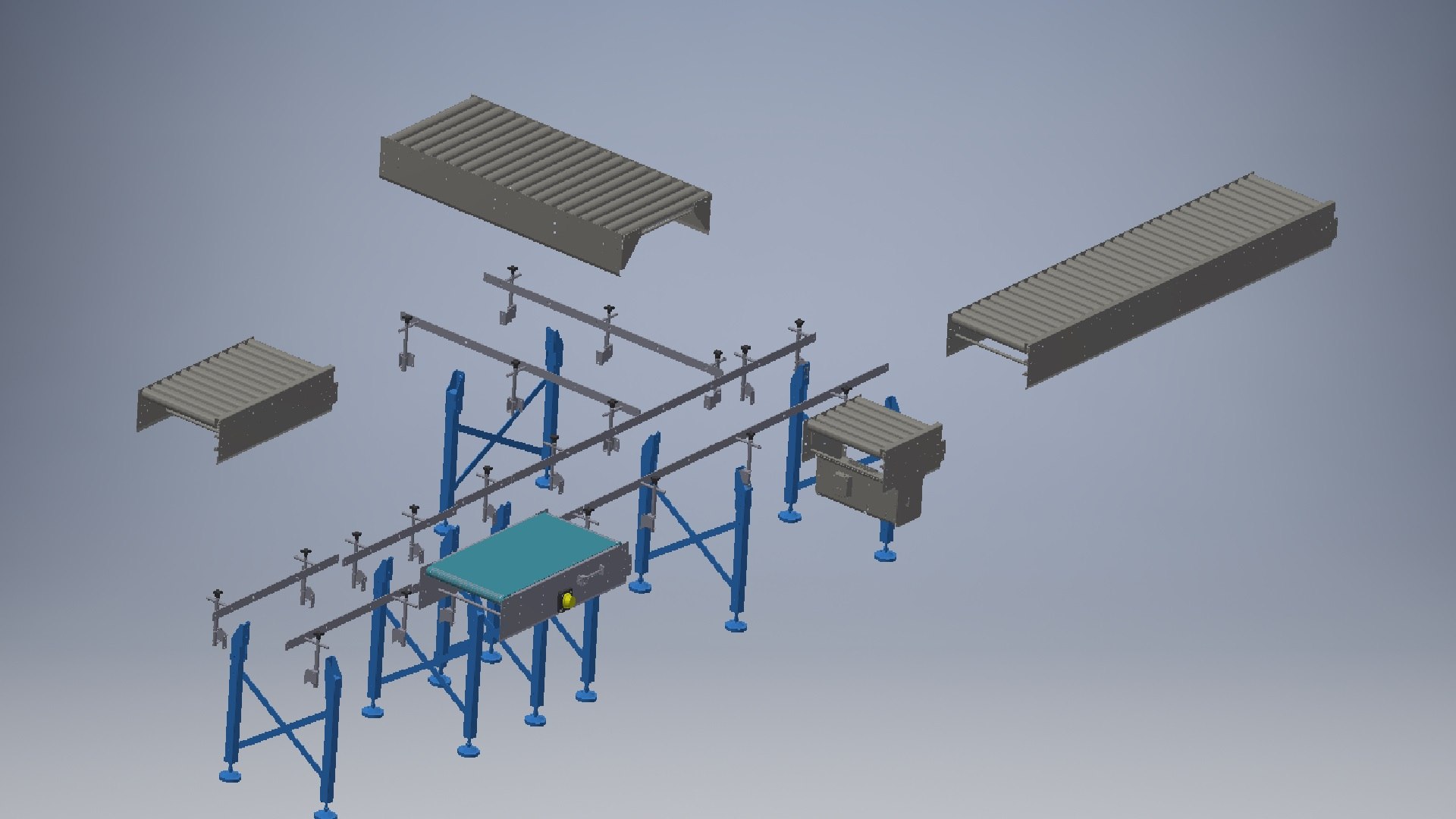 Belt Conveyor Assembly 3D - TurboSquid 2254902
