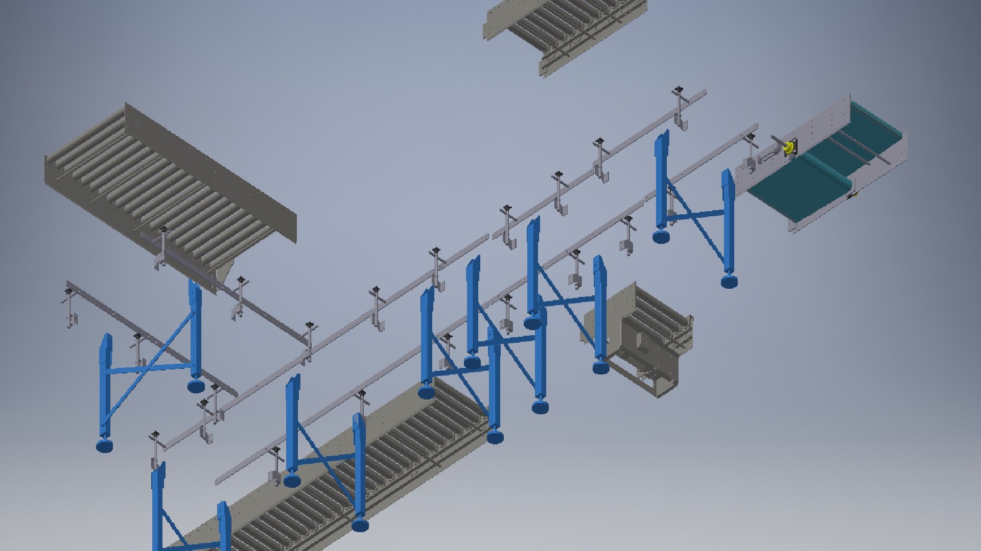 Belt Conveyor Assembly 3D - TurboSquid 2254902