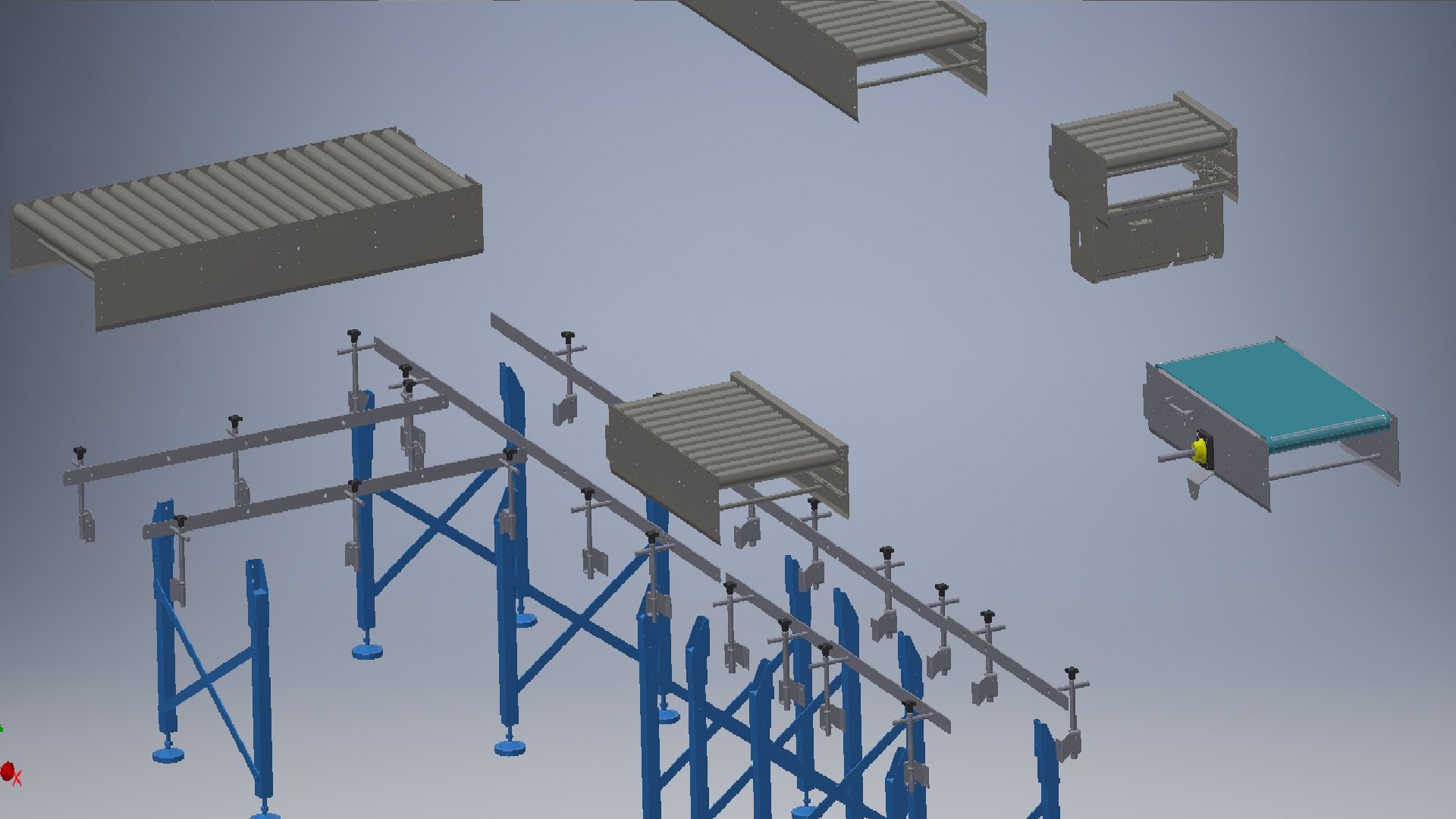 Belt Conveyor Assembly 3D - TurboSquid 2254902