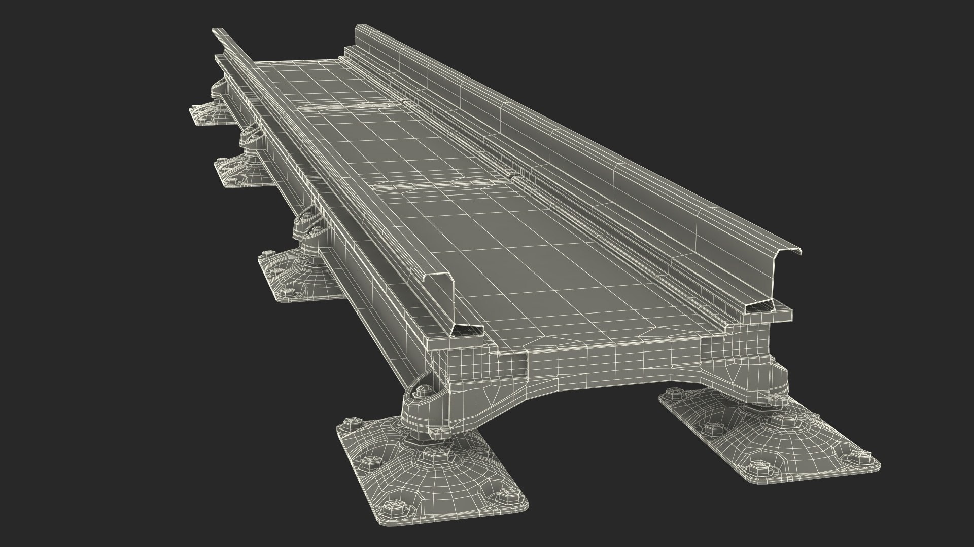 Industrial Narrow Railway Rails 3D - TurboSquid 2296421