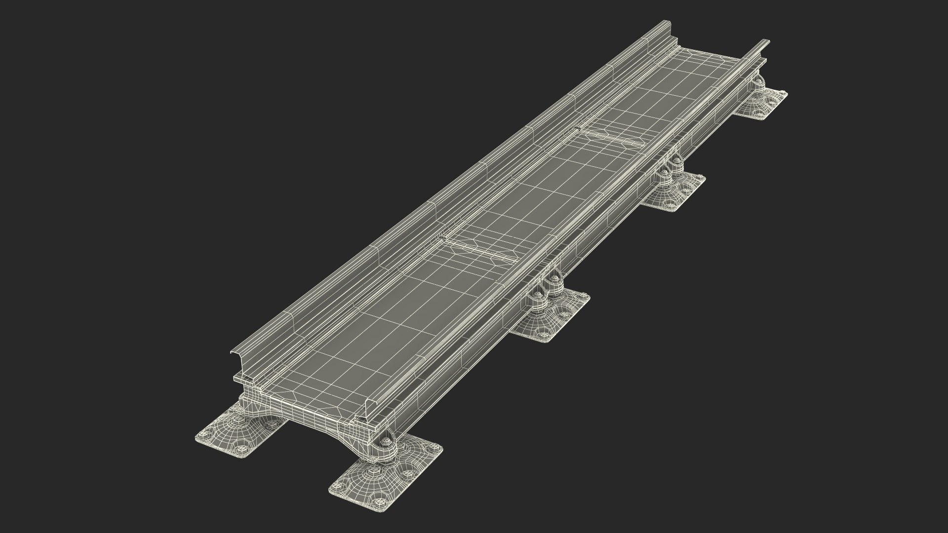 Industrial Narrow Railway Rails 3D - TurboSquid 2296421
