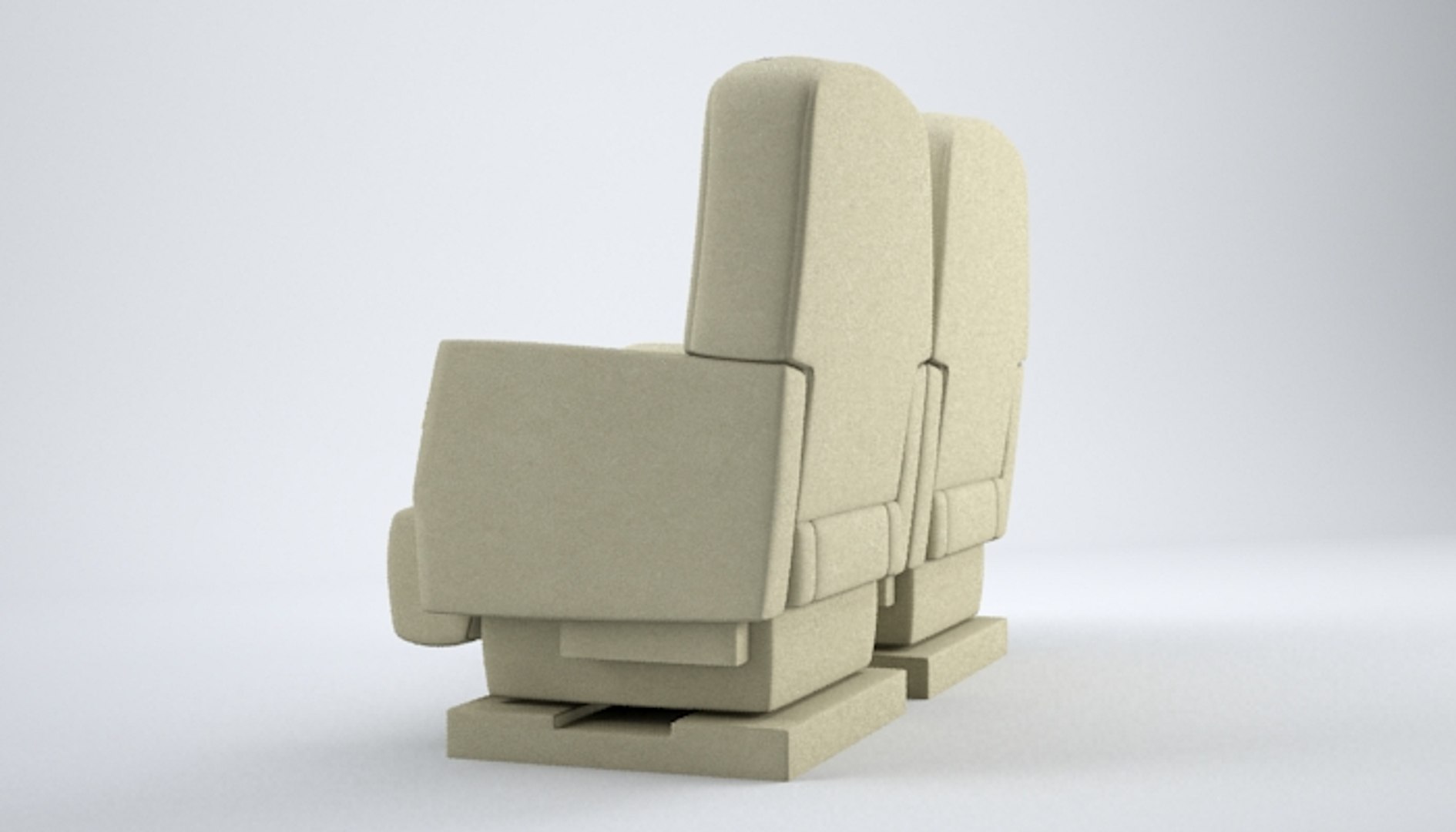 Aeroplane Seats 3d Model
