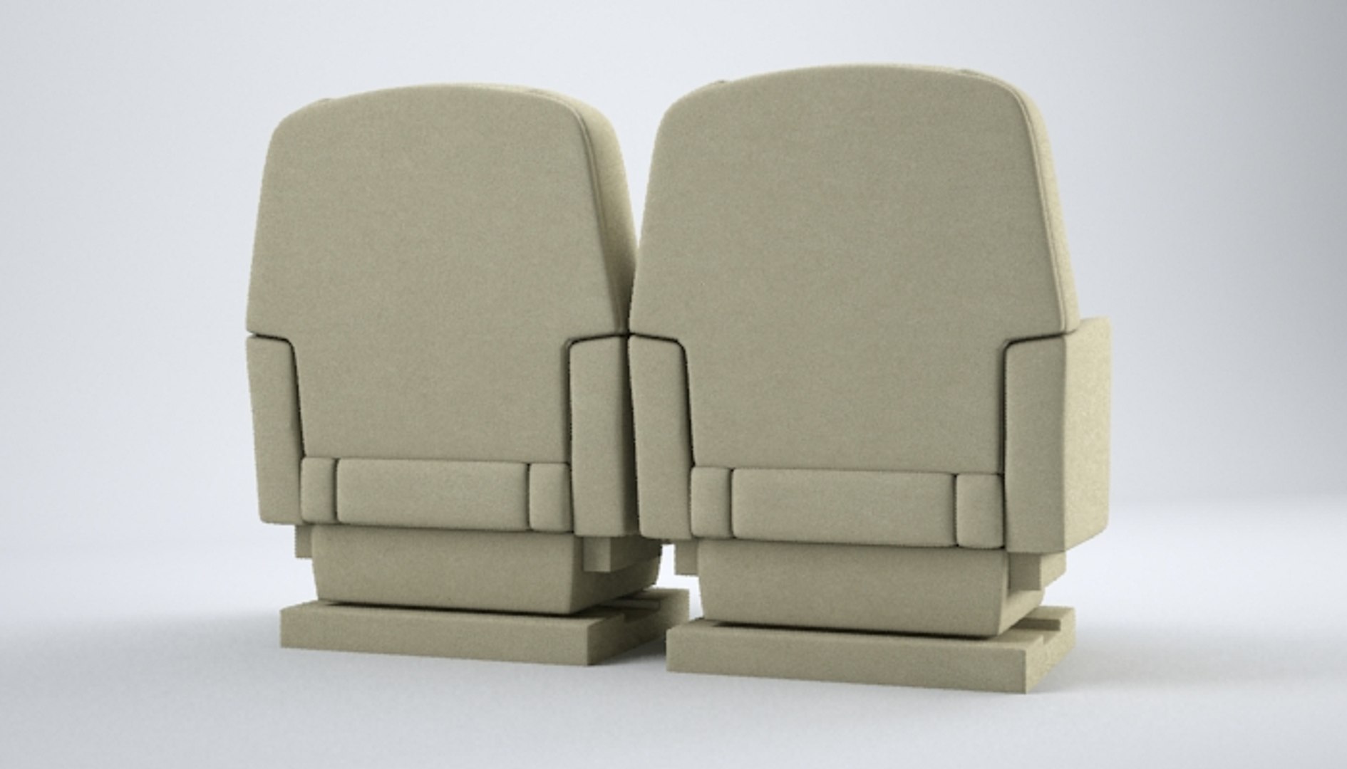Aeroplane Seats 3d Model