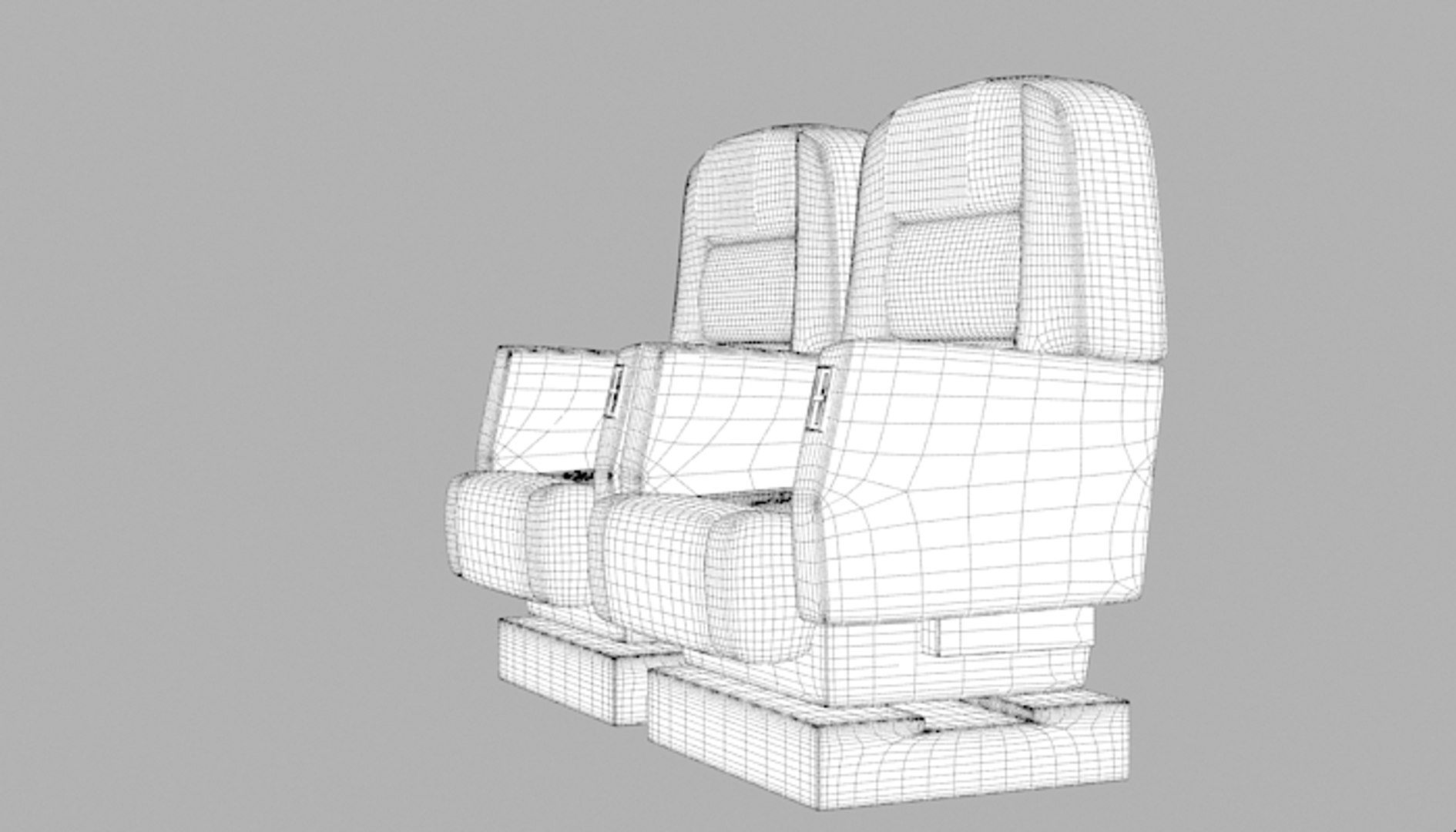 Aeroplane Seats 3d Model
