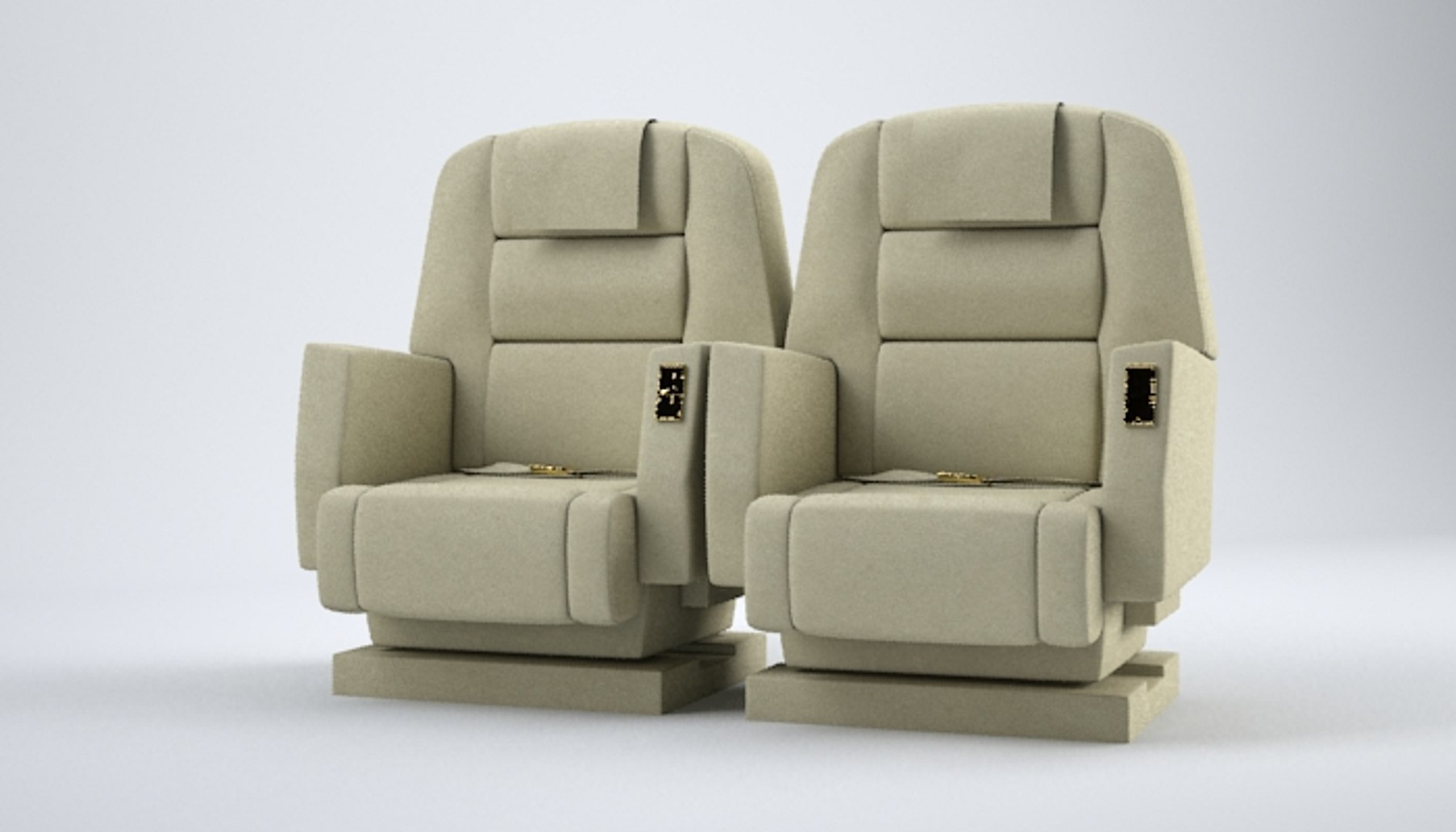 Aeroplane Seats 3d Model