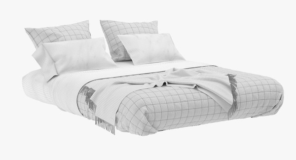 Bed photorealistic realistic model - TurboSquid 1226118