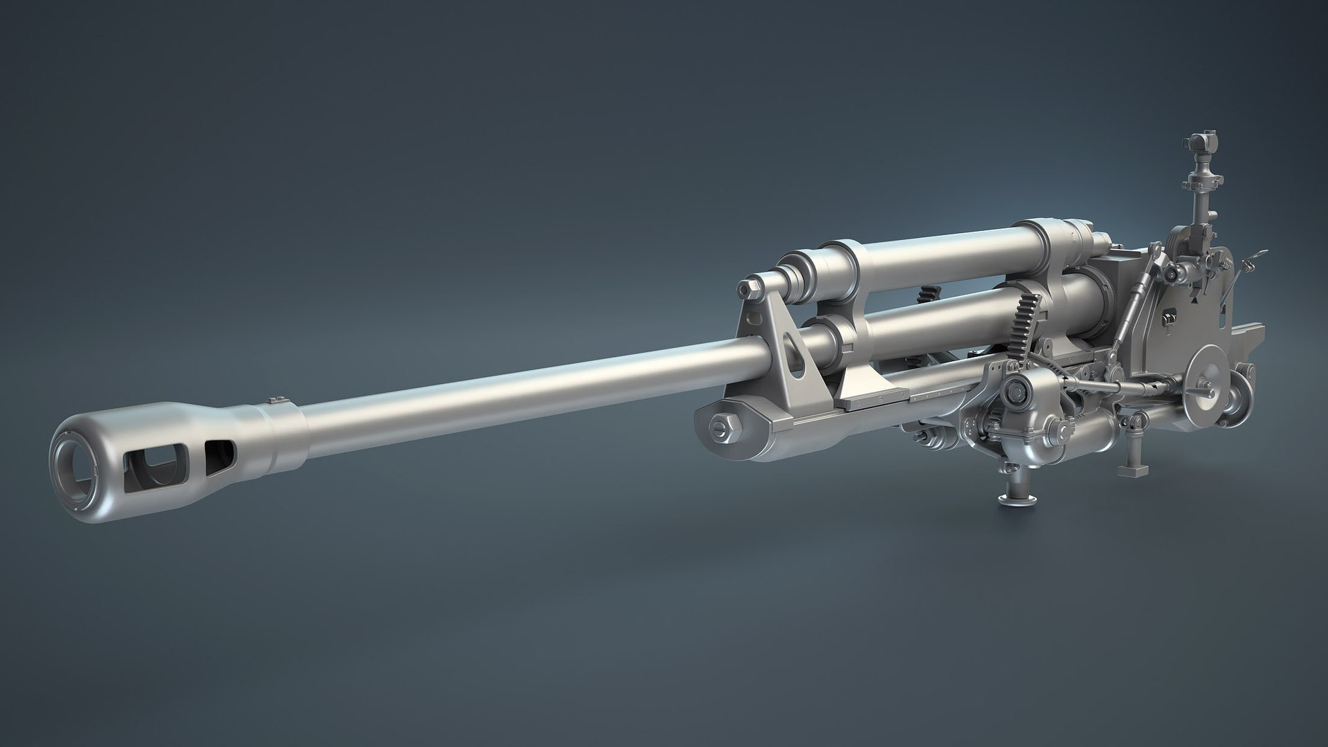 3D Model ZiS-3 Gun For SU-76 High-Poly - TurboSquid 1983927