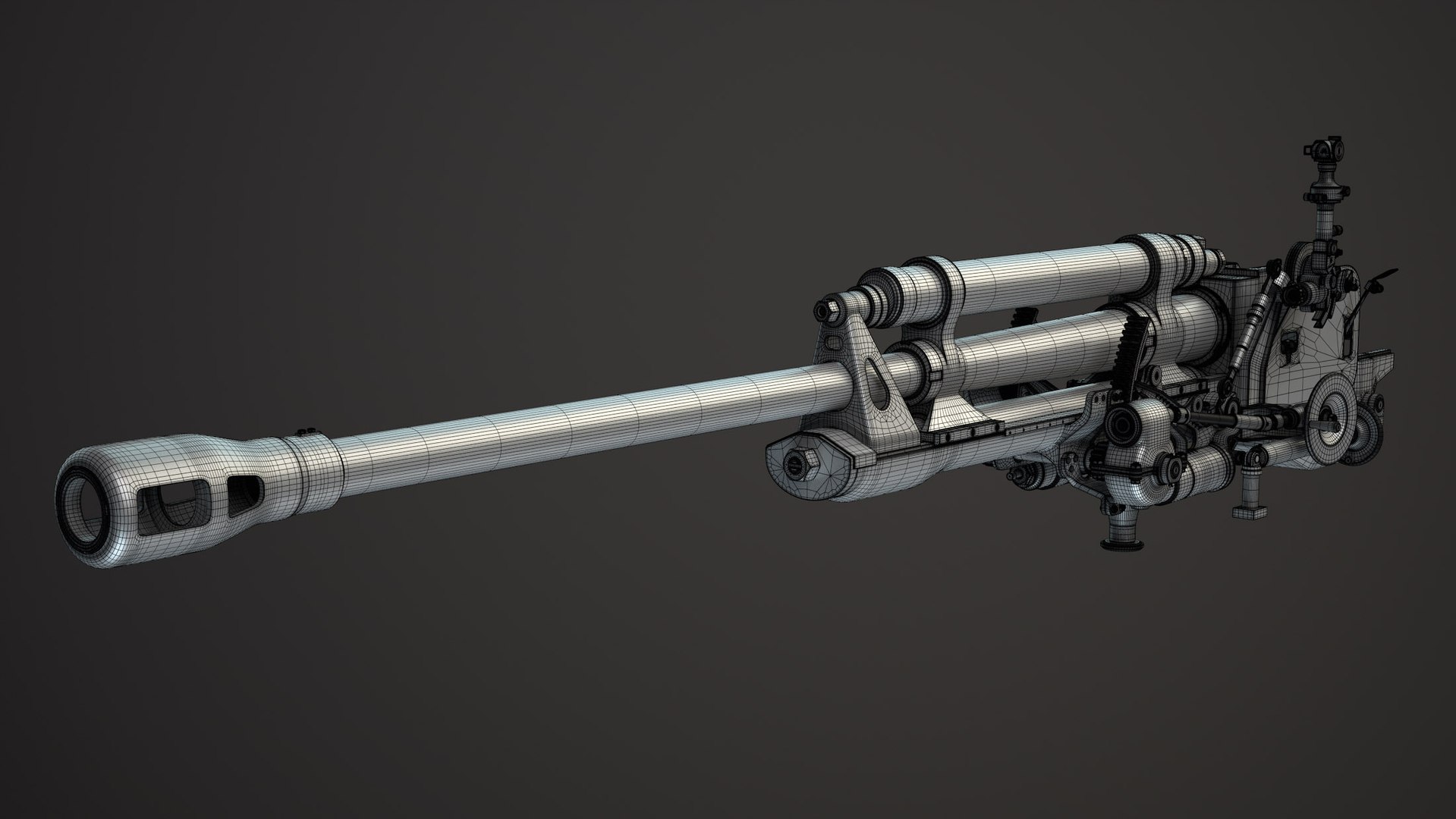 3D Model ZiS-3 Gun For SU-76 High-Poly - TurboSquid 1983927