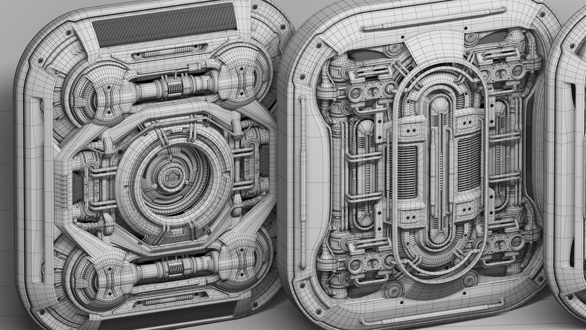 Sci-Fi Kitbash Mega Elements - Spaceship Interior Panels 3D Model - TurboSquid 1982911