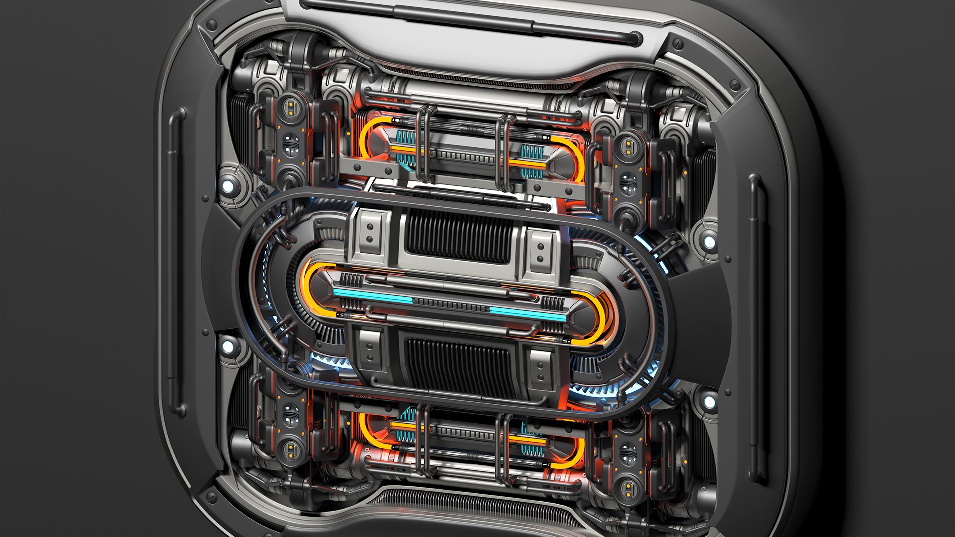 Sci-Fi Kitbash Mega Elements - Spaceship Interior Panels 3D Model ...